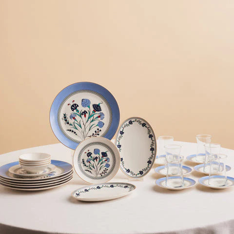 Karaca Blue Clove 26-Piece Breakfast Set for 6 People – Karaca Netherlands