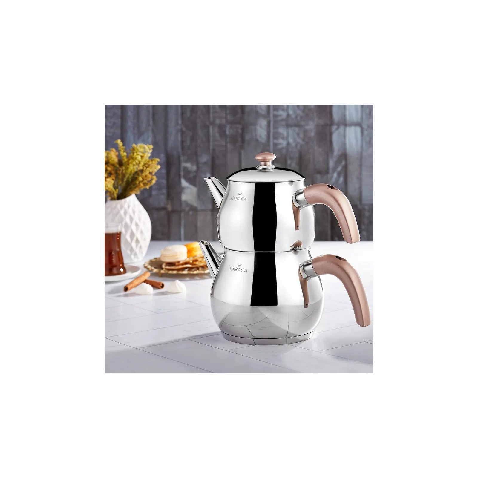 Karaca Layla Rose Turkish Teapot Set – Karaca Netherlands