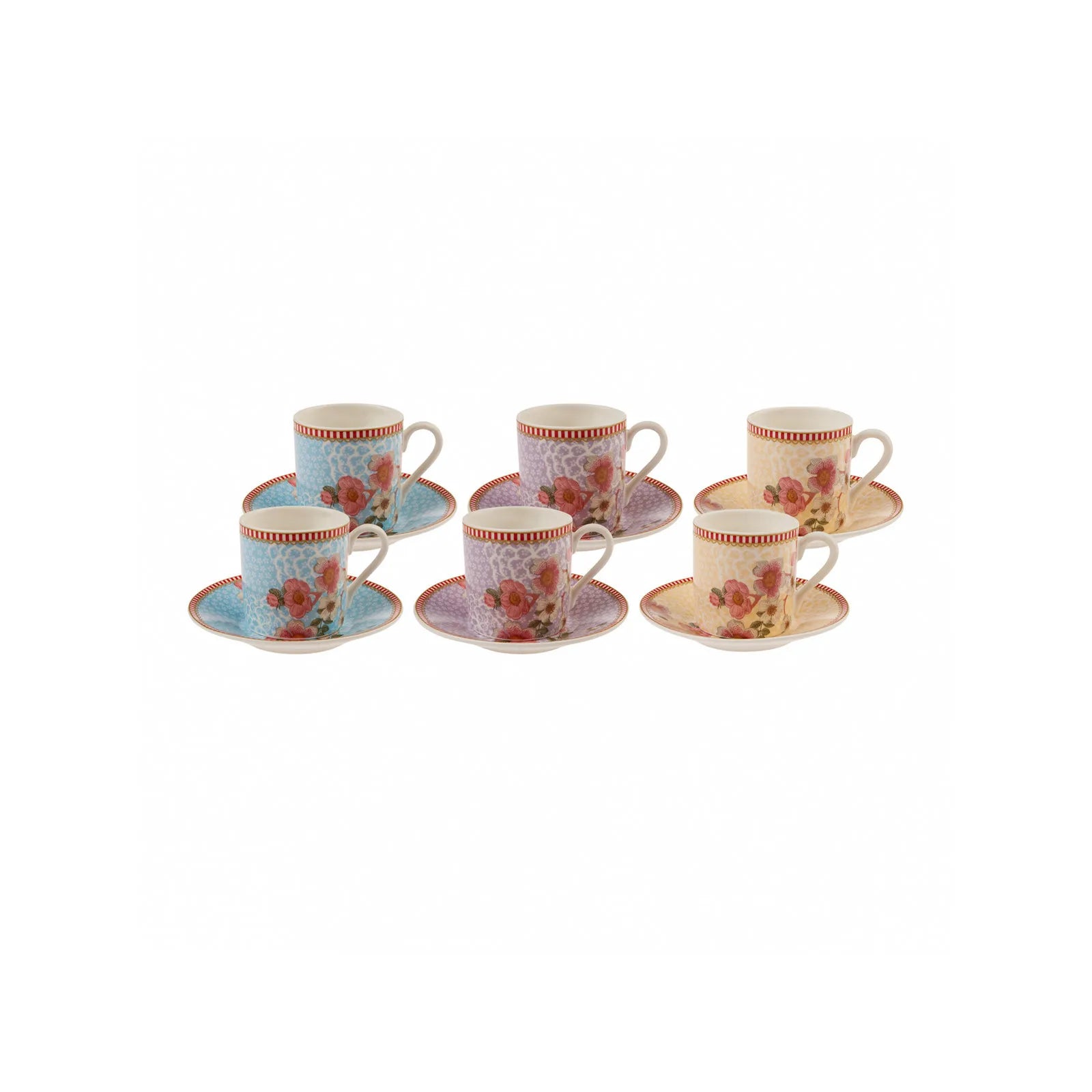 Karaca Diyara Asorti 6 Person Coffee Cup Set – Karaca Netherlands