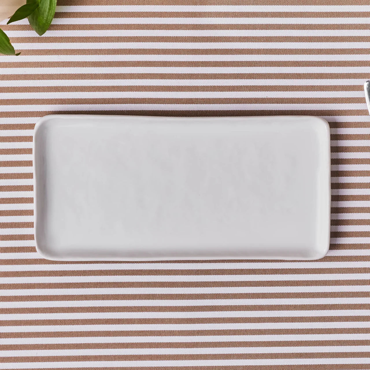 Karaca Epsilon White Rectangular Serving Platter, 26x13 cm – Karaca ...