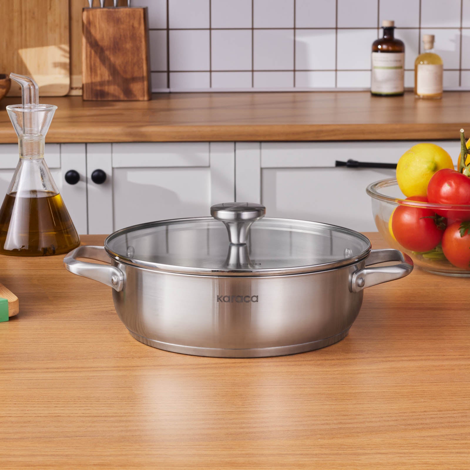 Karaca Elite, Stalen Pot, 24cm, 3L – Karaca Netherlands