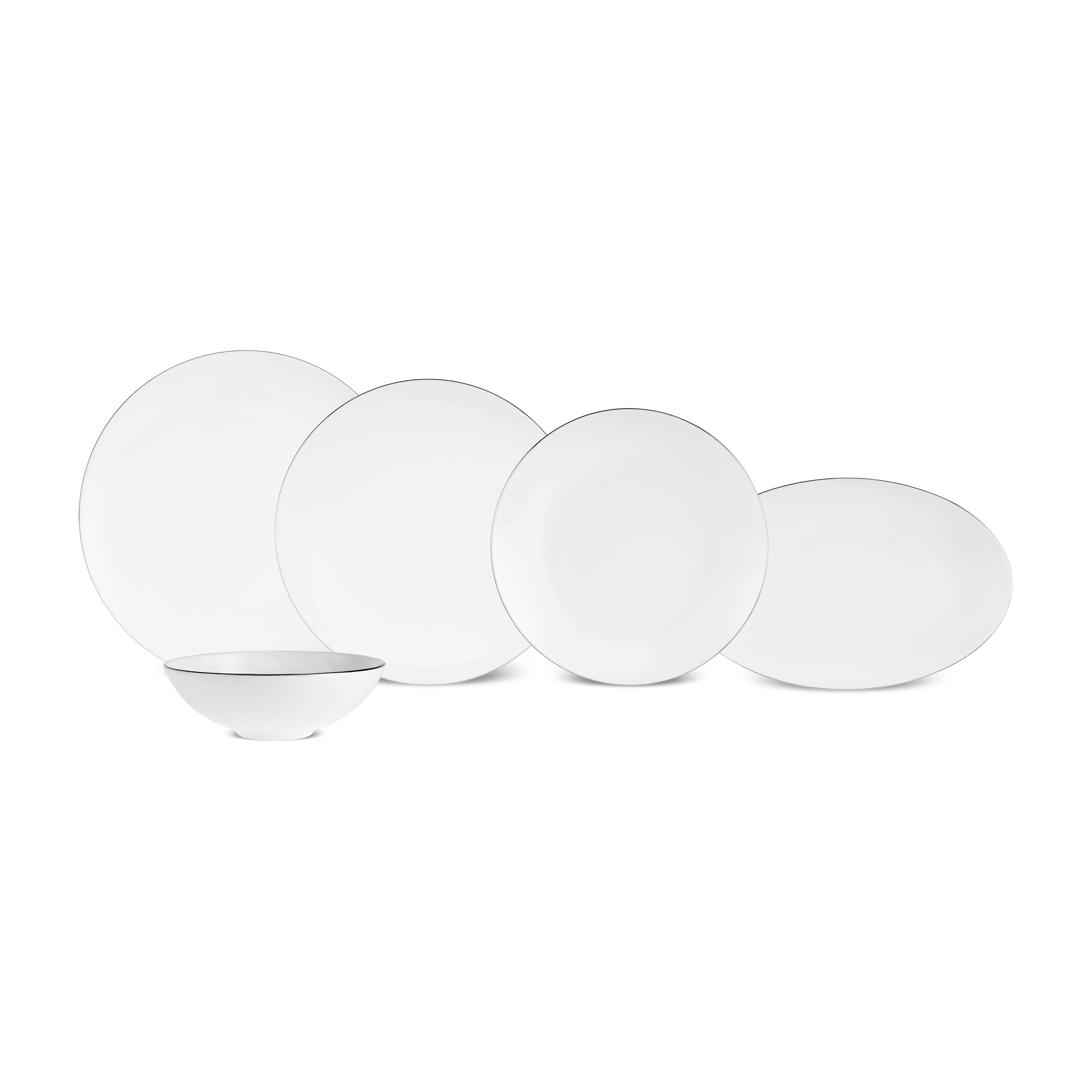 Karaca Fine Pearl Extra Chanak 55-delige Eetserviesset voor 12 Persone ...