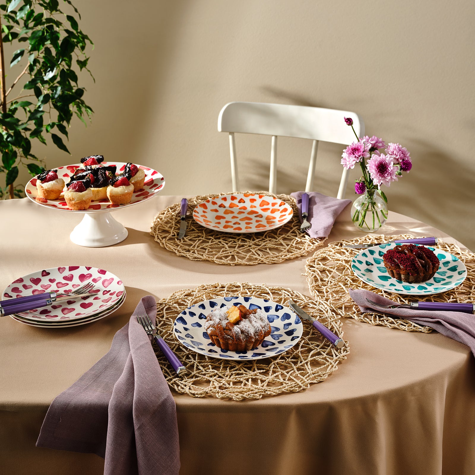 Karaca Lovely 7-Piece Cake Set for 6 People – Karaca Netherlands