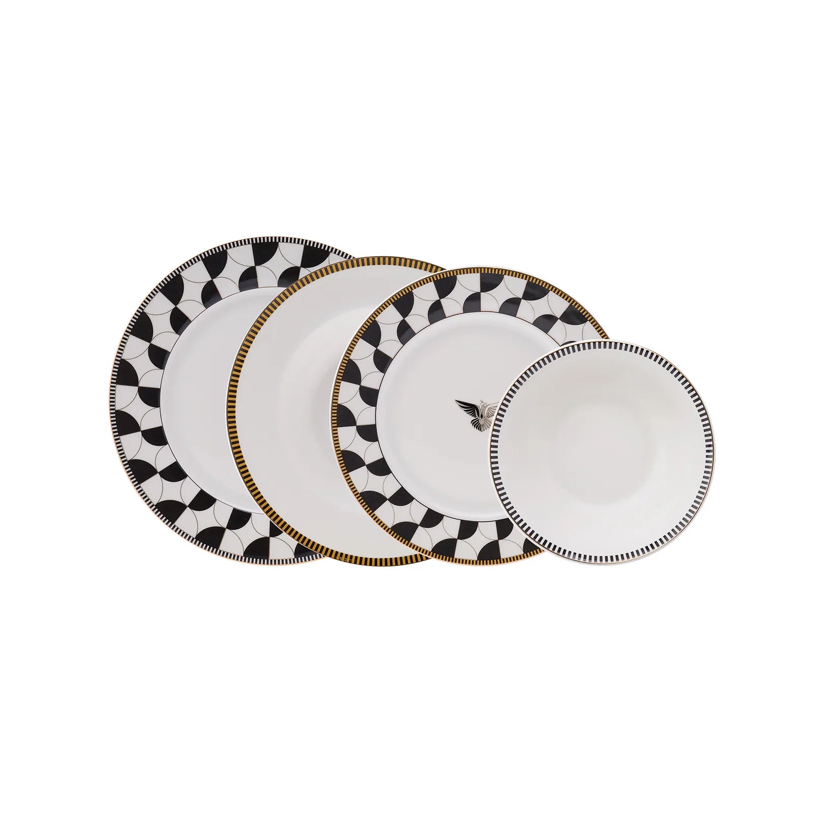 Karaca Phoenix 24 Piece Porcelain Dinnerware Set for 6 Person – Karaca ...