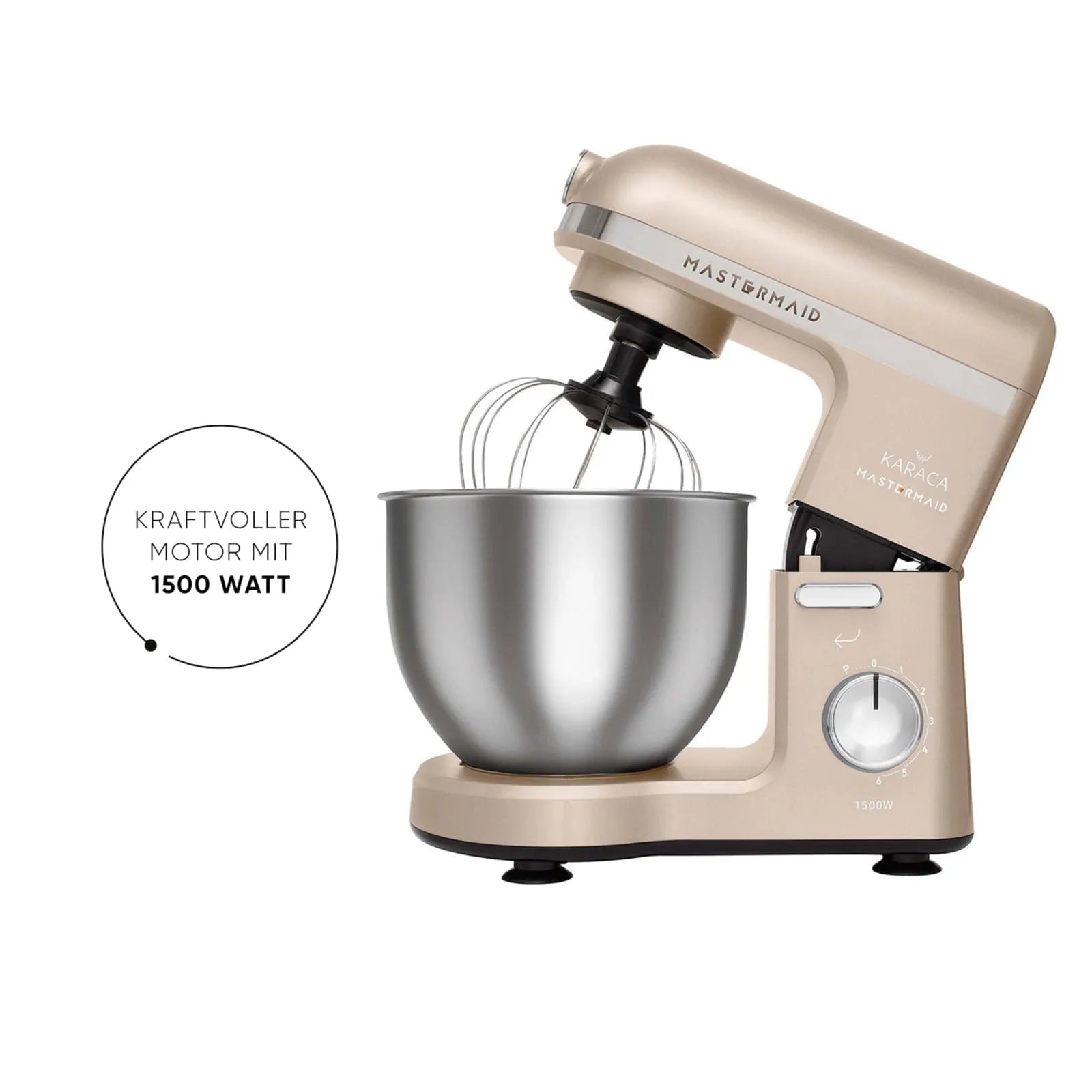 Karaca Mastermaid Chef Stand Mixer Iconic Beige 1500W 5 Lt – Karaca ...