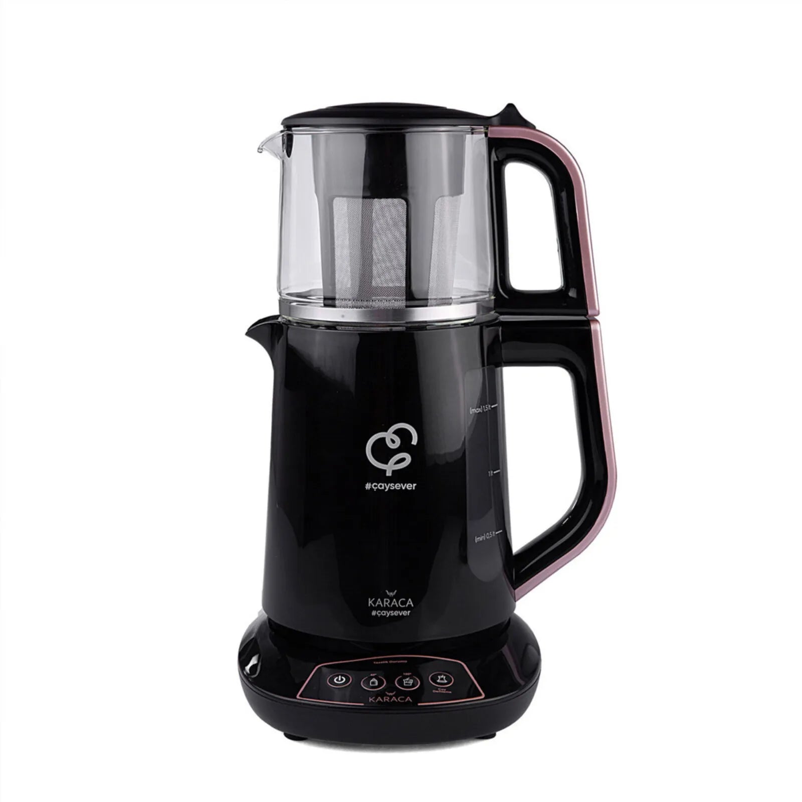 Karaca Çaysever Talking Teapot Plus Kettle 1700W Rosegold – Karaca ...