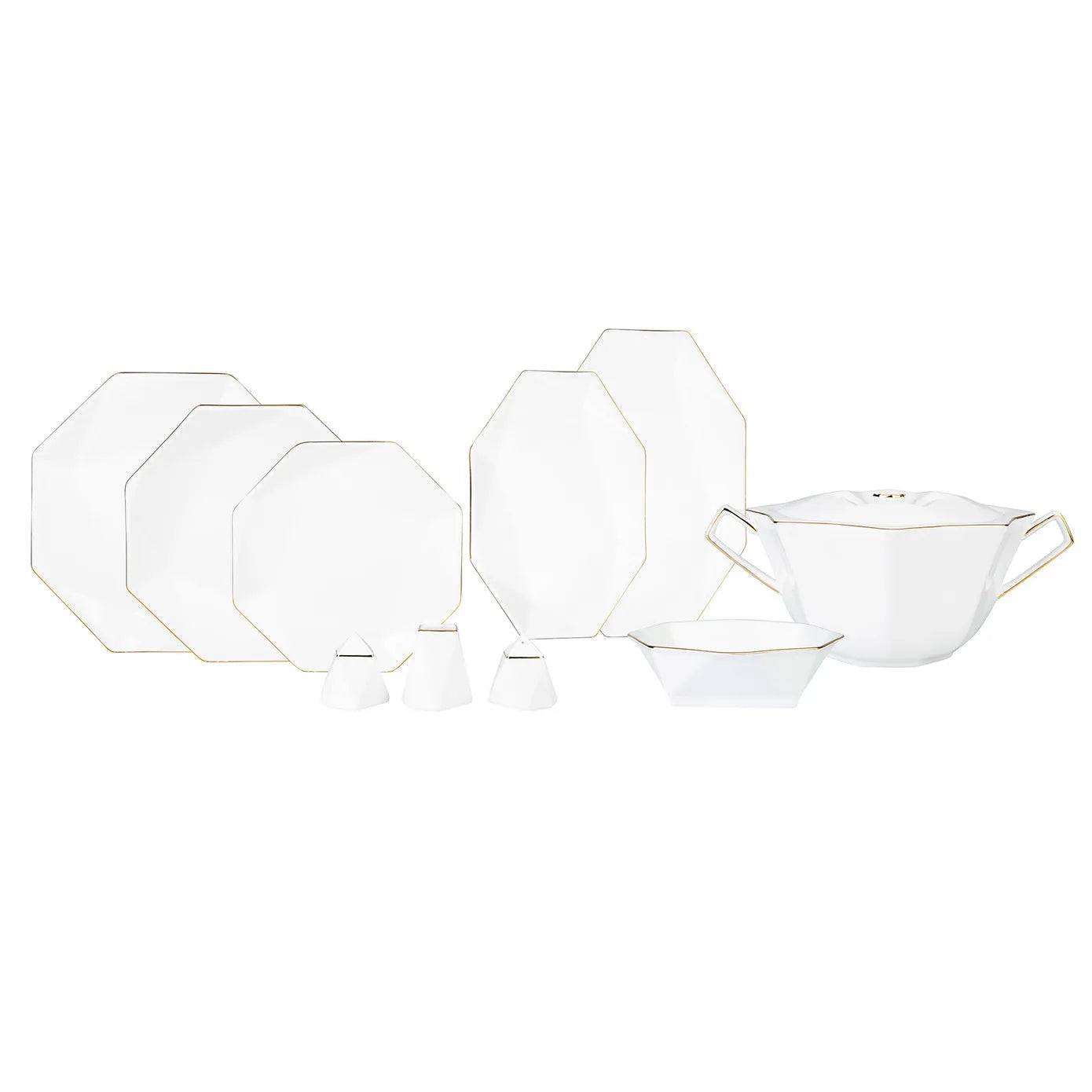 Karaca Fine Pearl Quartz Gold 62 Pieces Dinnerware Set for 12 – Karaca ...