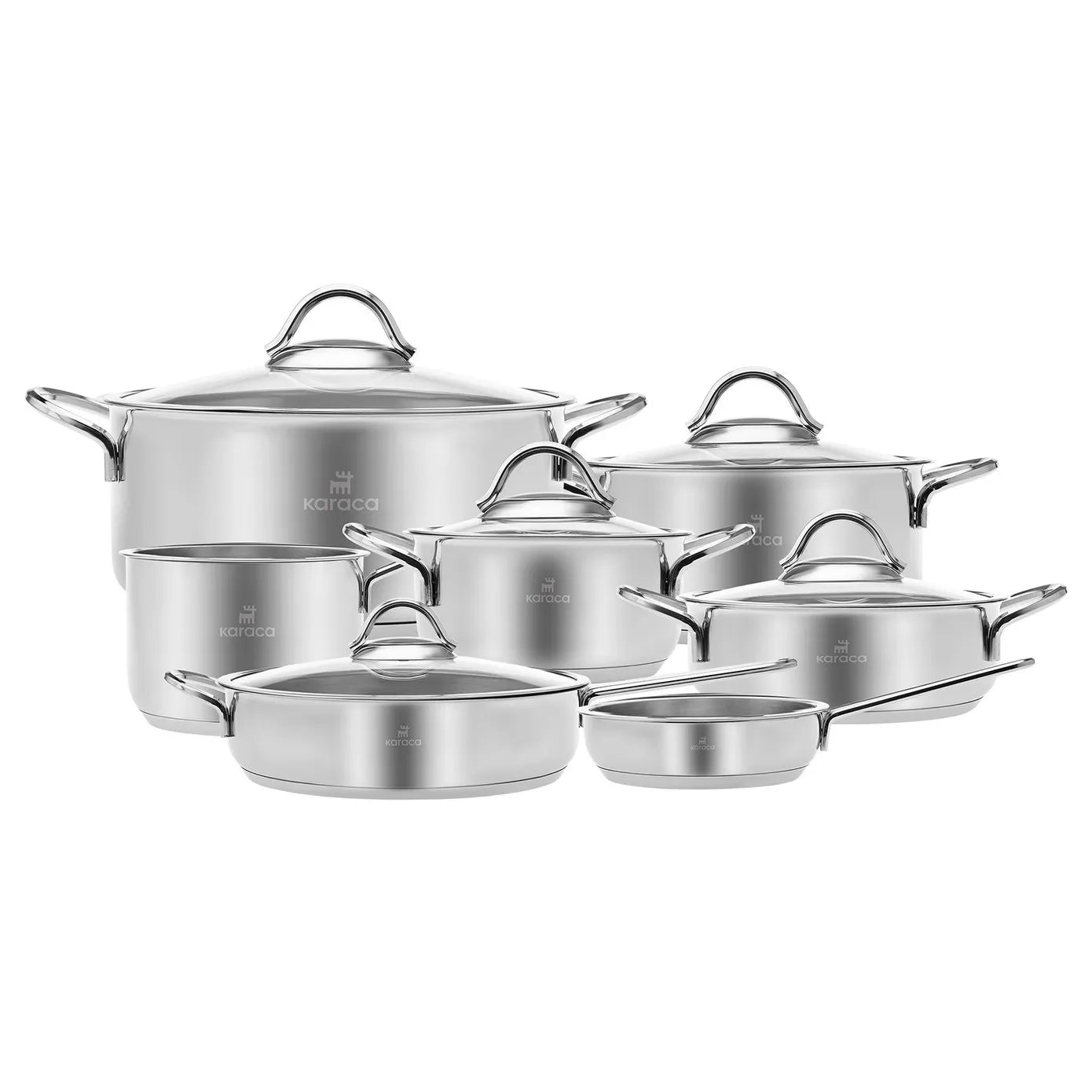 Karaca Ada 12 Piece Steel Pot Set – Karaca Netherlands