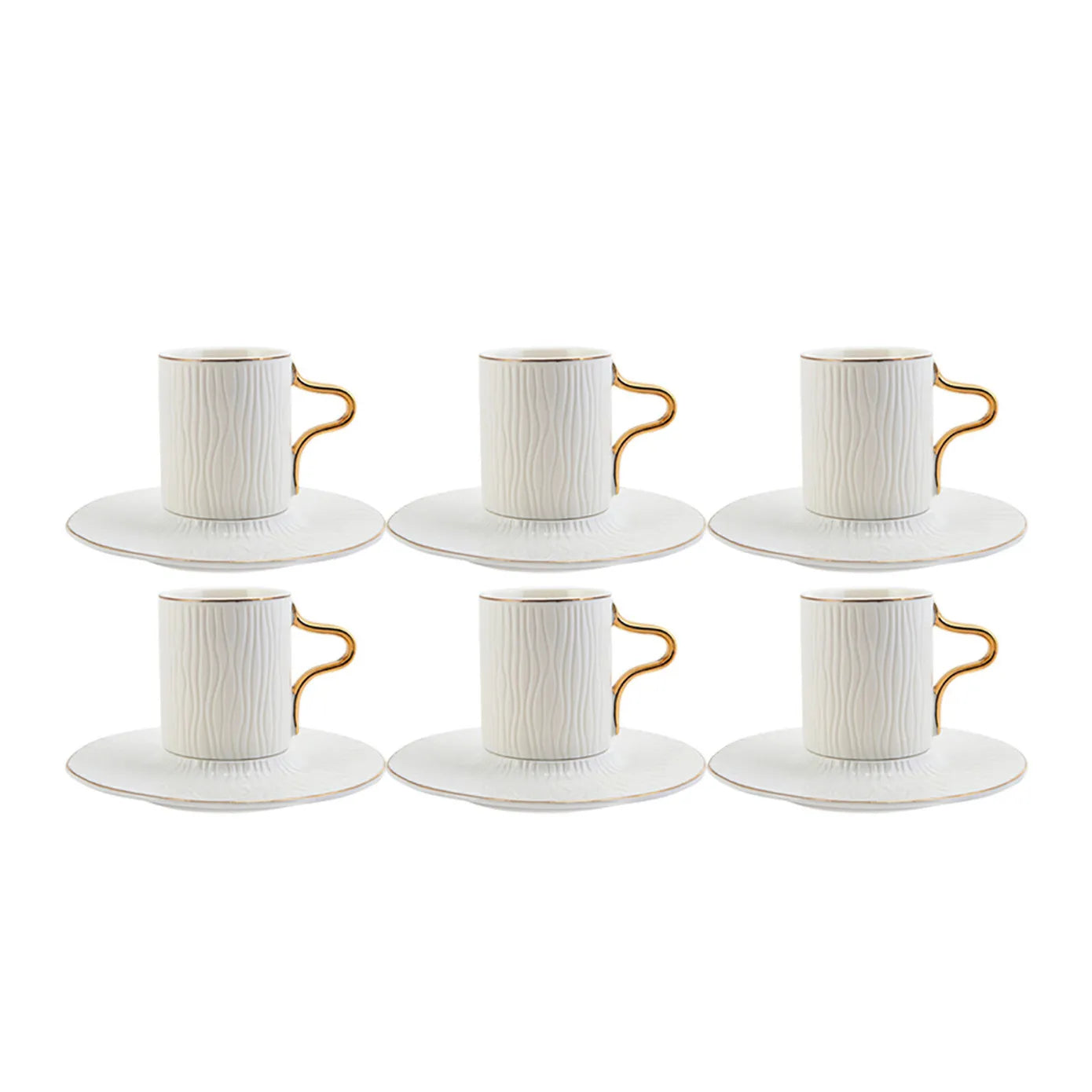 Karaca Aged Coffee Cup Set for 6 Person – Karaca Netherlands
