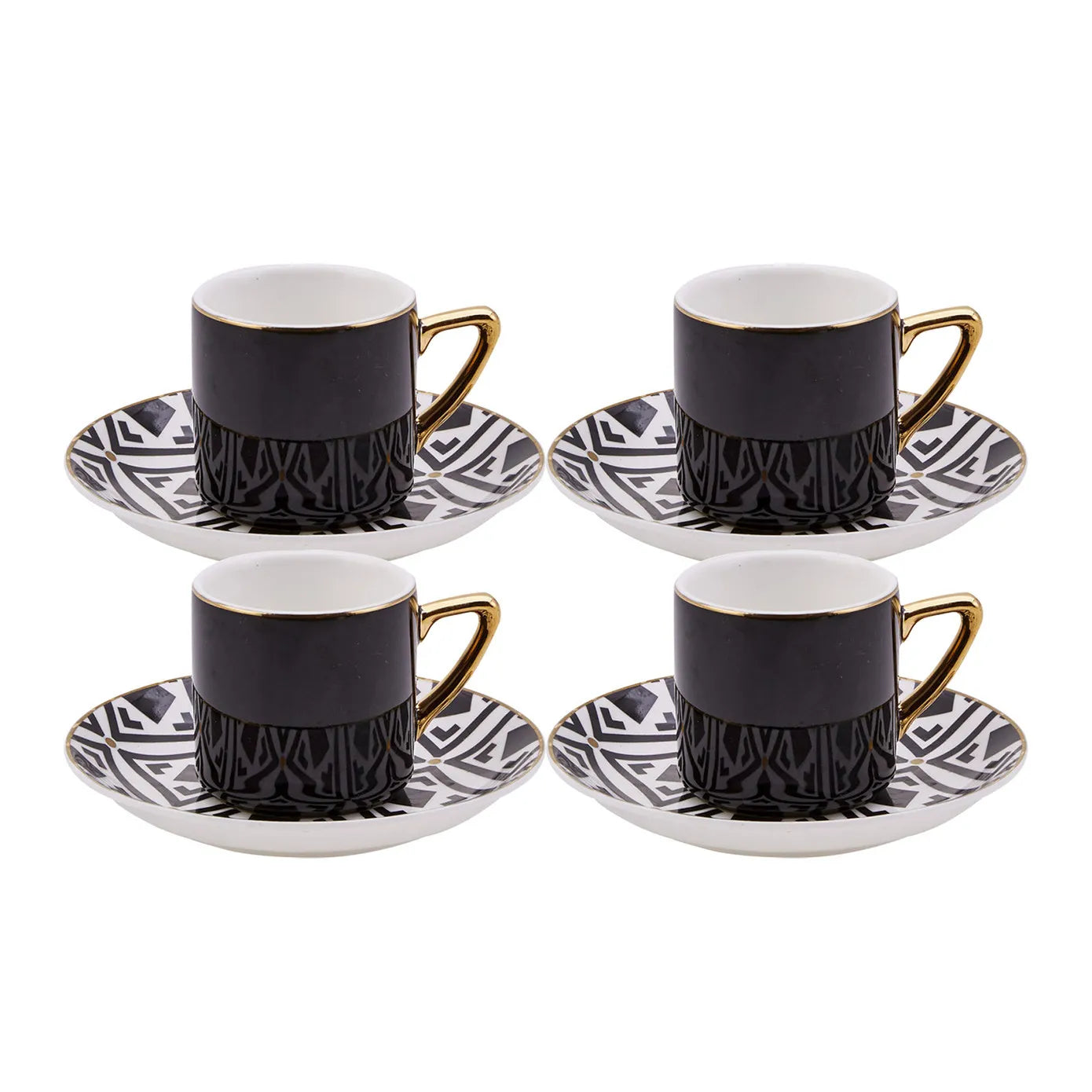 Karaca Monochrome Coffee Cup Set for 4 Person – Karaca Netherlands
