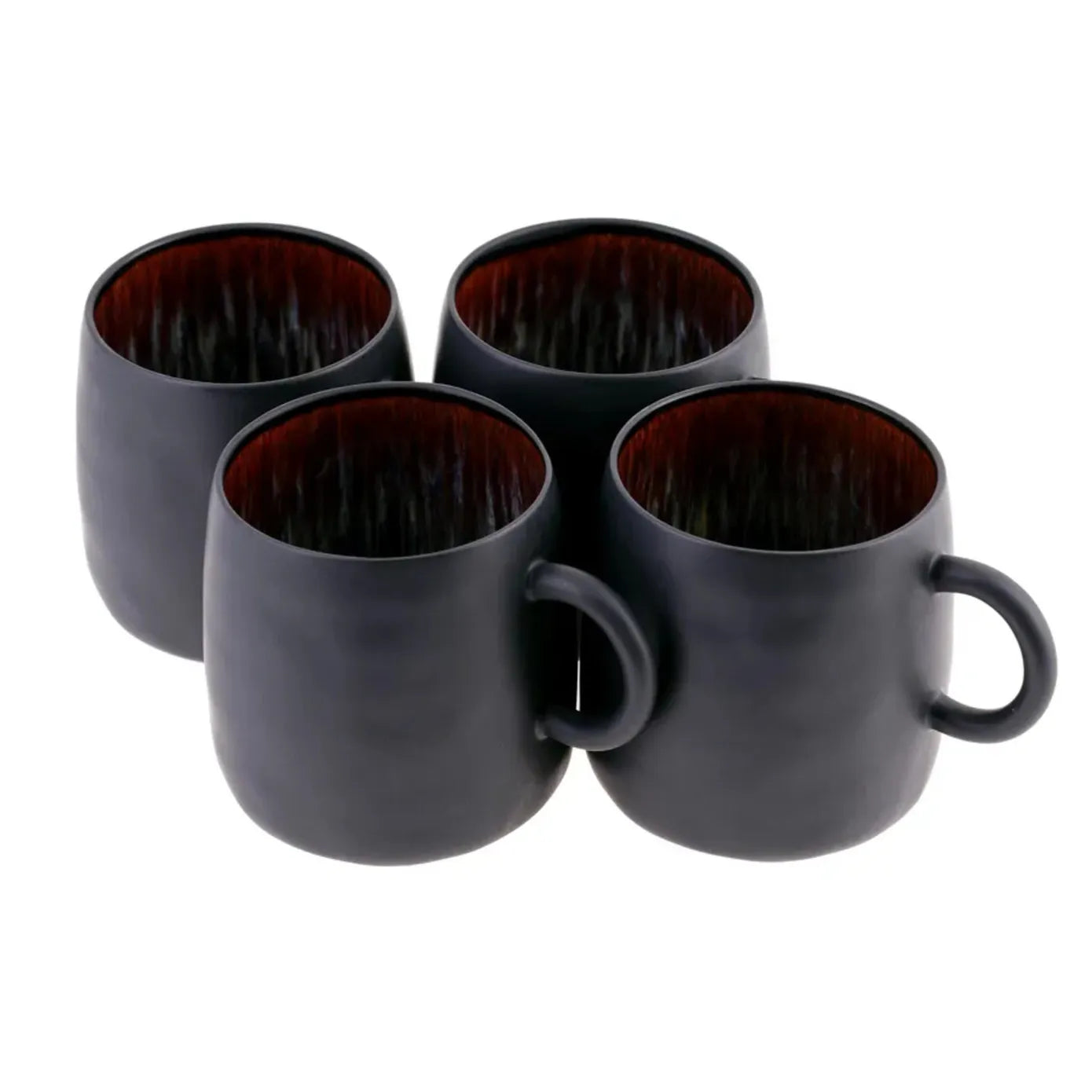 Karaca Black Galactic Reactive Mug Set of 4 – Karaca Netherlands