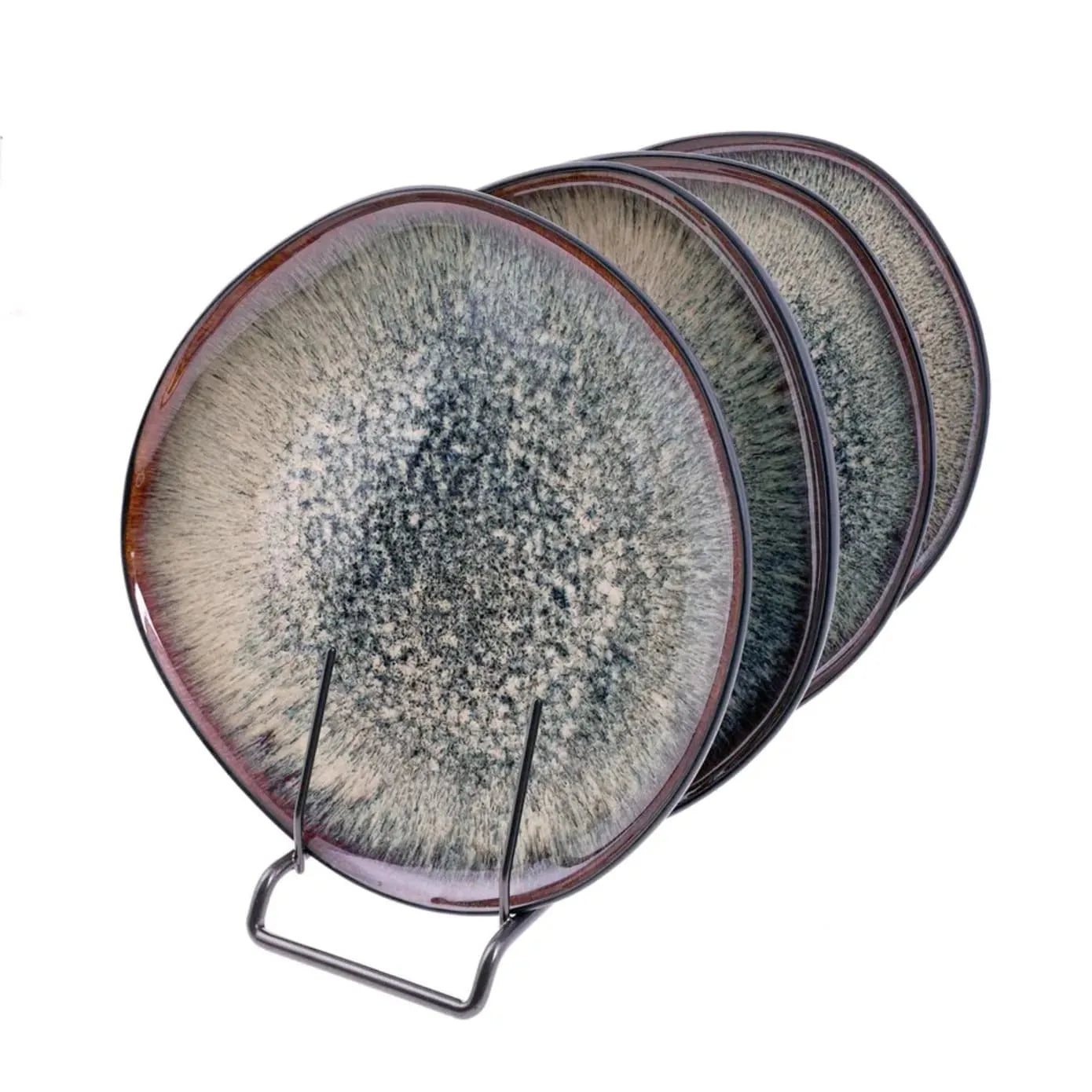 Karaca Black Galactic Reactive Dessert Plate Set of 4 – Karaca Netherlands