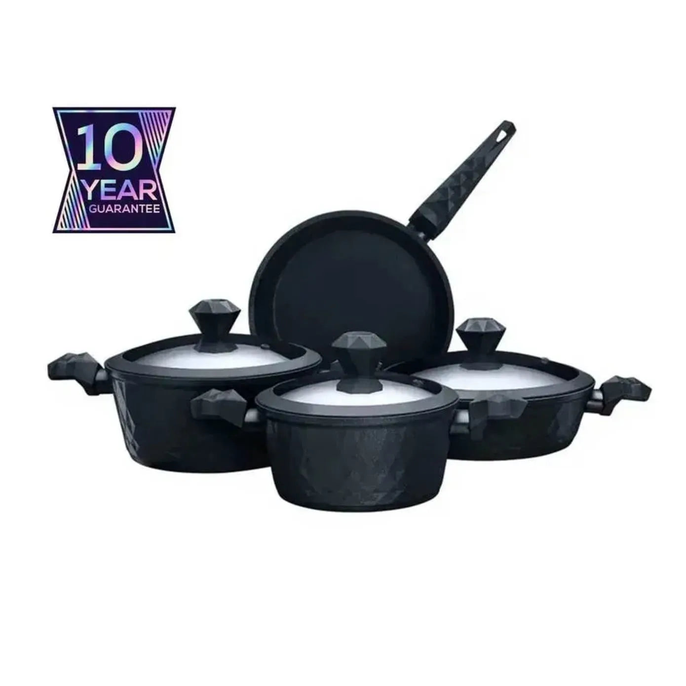 Karaca Bio Diamond 7 Piece Antibacterial Cookware Set – Karaca Netherlands