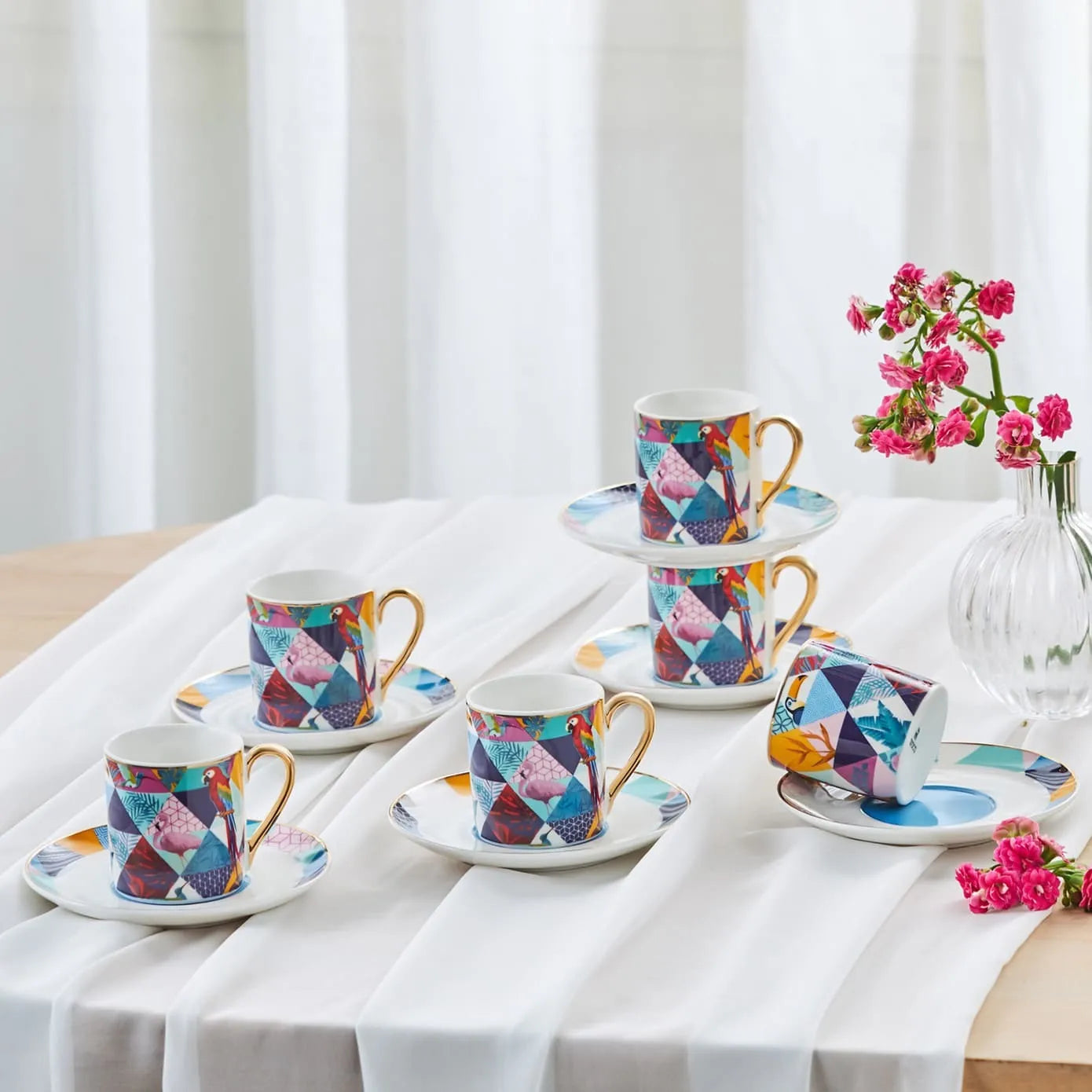 Karaca Porto Coffee Cup Set, 6 Persons, 90 ml – Karaca Netherlands