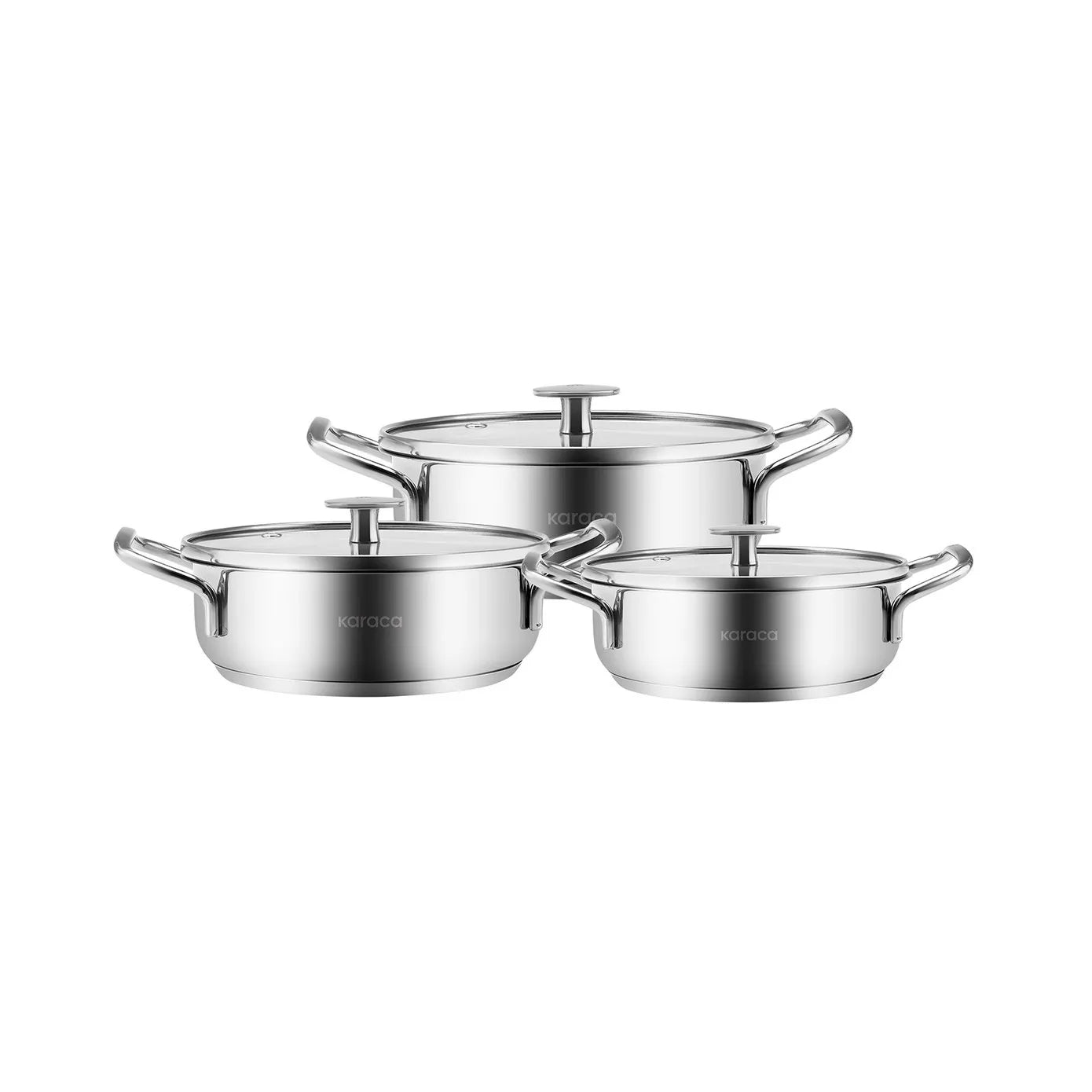 Karaca Alaz 6--Piece Stainless Steel Pan-Set – Karaca Netherlands