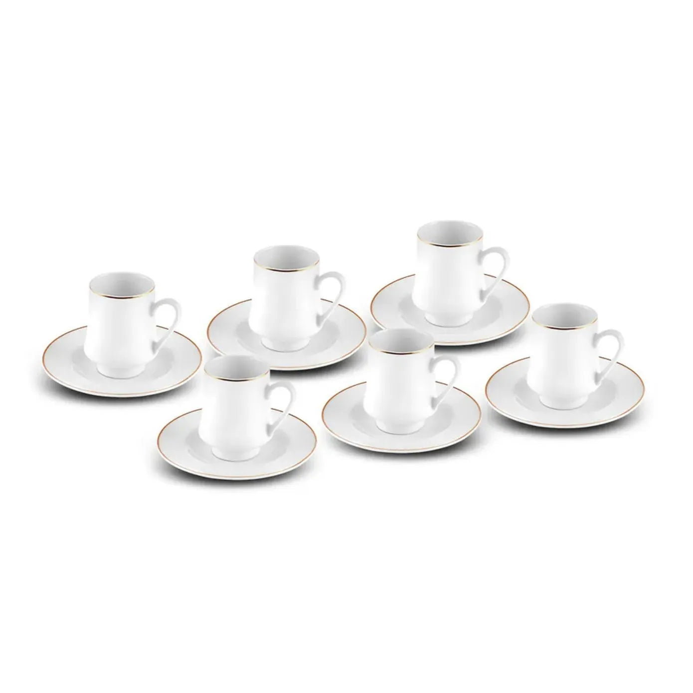 Karaca Runo Coffee Cup Set, 6 Person, 100 ml – Karaca Netherlands