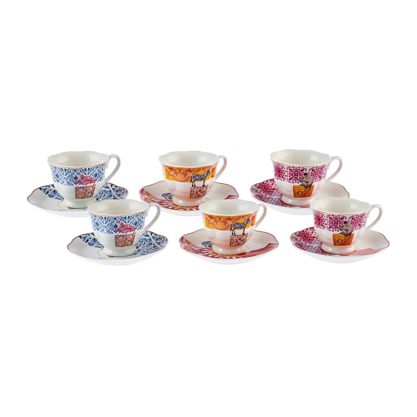 Karaca Madagascar Coffee Cup Set, 6 Person, 80 ml – Karaca Netherlands