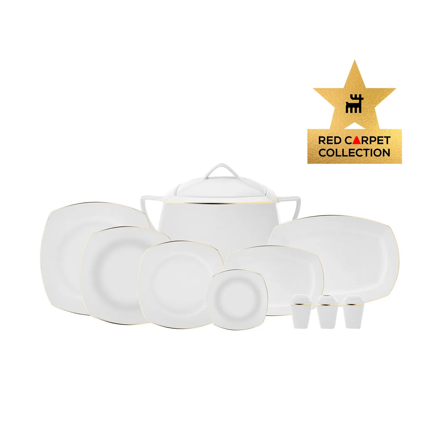 Karaca Red Carpet Collection Chiara Fine Cream 12 Person Dinnerware Se ...