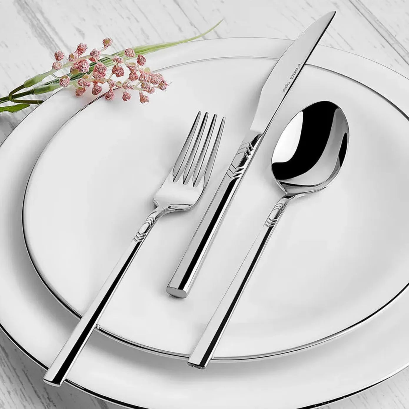 Karaca Santiago Stainless Steel Cutlery Set for 4 Person, 28 Piece ...