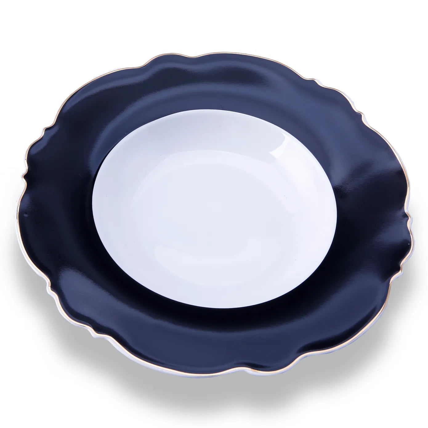 Karaca Romantic Deep Plate, Black – Karaca Netherlands