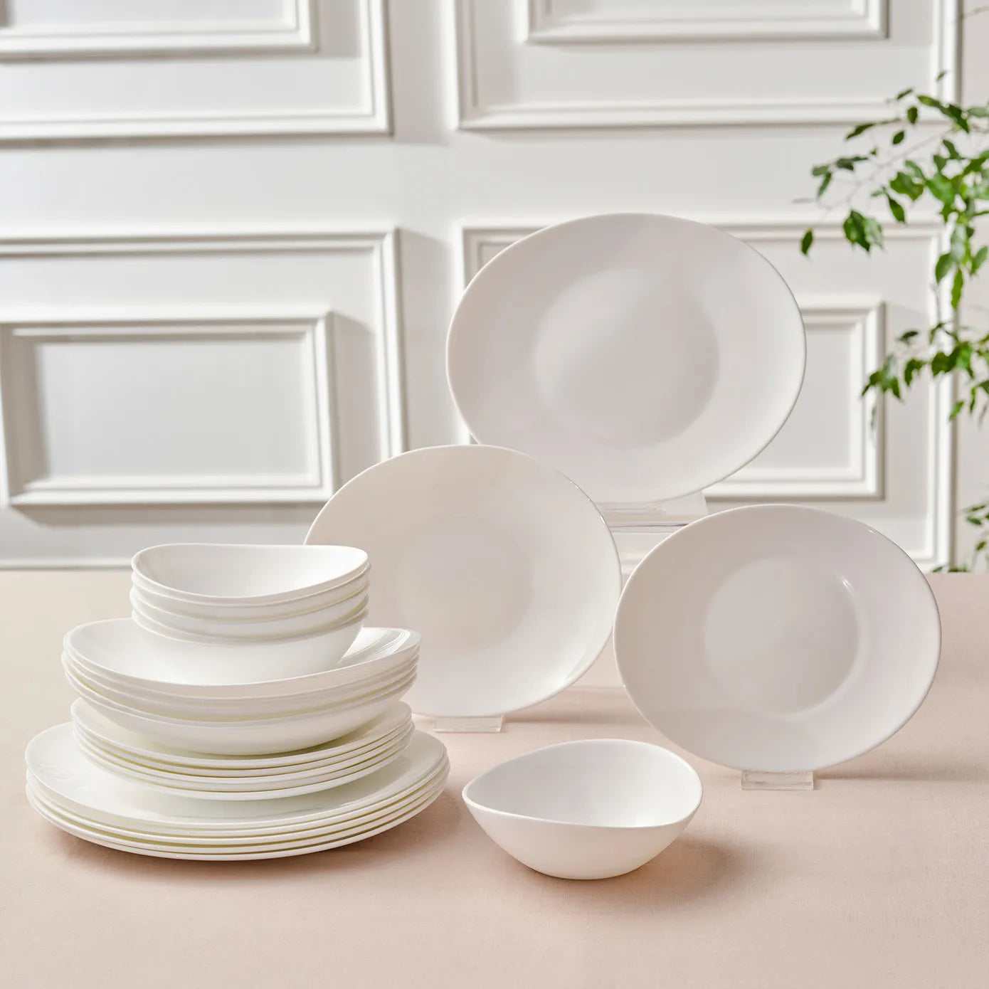 Karaca White Pure 24 Pieces Dinnerware Set For 6 Persons – Karaca ...