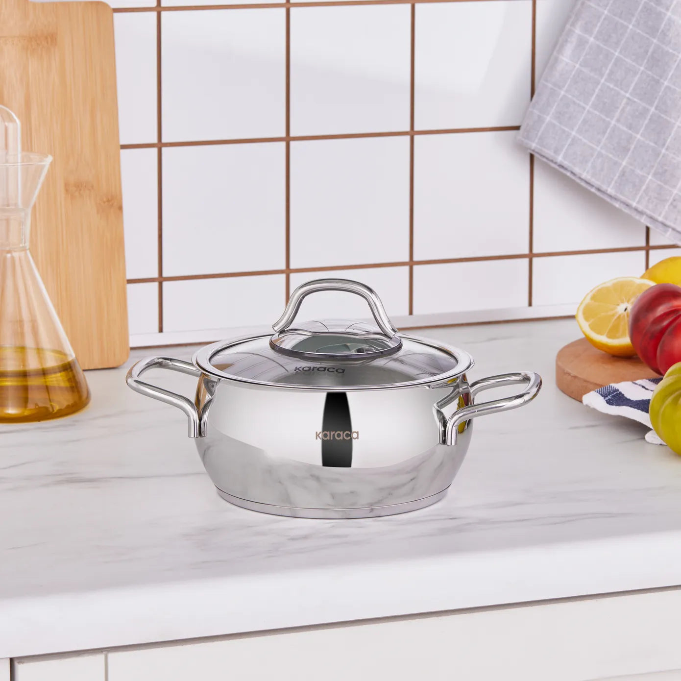 Karaca Emirgan Induction Steel Pot, 16 cm – Karaca Netherlands